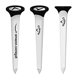 Callaway Par-Tee Plastic Golf Tees, 10 Pack,White