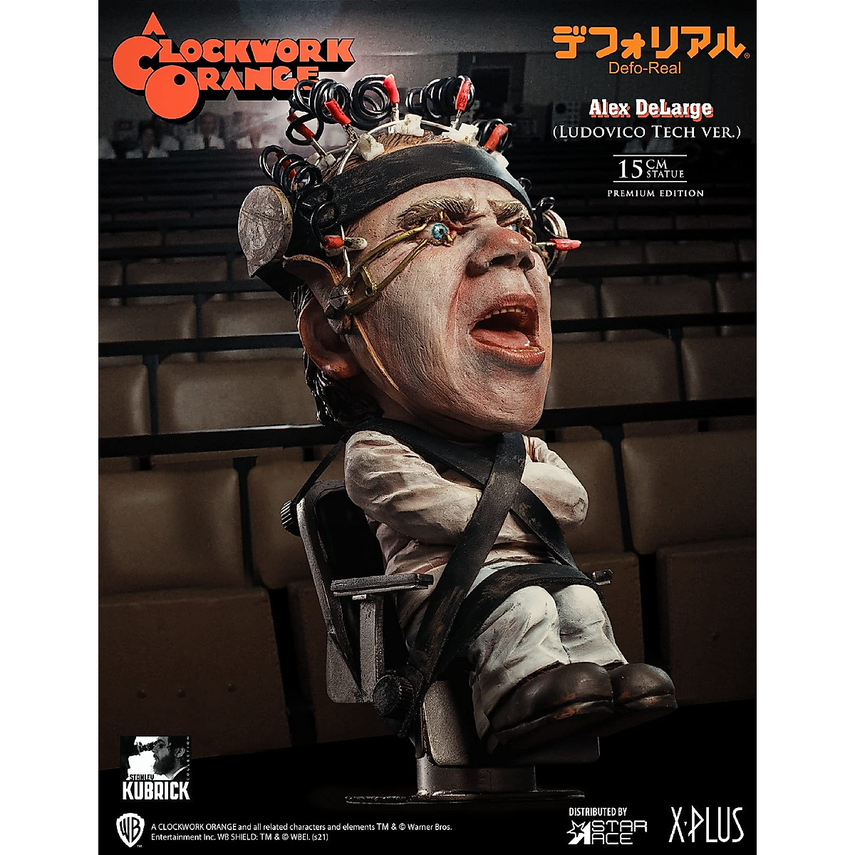 Star Ace Toys A Clockwork Orange: Alex DeLarge (2.0 Version) Defo-Real Soft Vinyl Statue, Multicolor, 6 inches