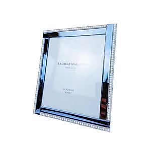 Laureat Marchier 4x6 6x8 8x10 Glass Picture Frames, Mirrored Photo Frames for Wall or Tabletop Décor (Natural Sea)