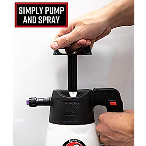 Adam’s IK Pro 2 Foaming Pump Sprayer - Pressure Foam Sprayer for Car Cleaning Kit Car Wash Car Detailing | Fill with Car Wash Soap Wheel Cleaner Tire Cleaner Rim | Water Sprayer Lawn Garden Weeds