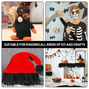 QKURT 2 Pieces Fluffy Fuzzy Faux Fur, Furry Fur Fabric Cutting Rolls Colorful Shaggy Plush Faux Fur Fabric Fluffy Fuzzy Craft Fur for DIY Craft Cosplay Costume Clothing Decoration