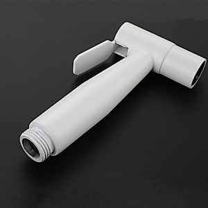 Bidet Toilet Sprayer Head, Biveah Stainless Steel Personal Hygiene Handheld Cloth Diaper Sprayer for Kitchen and Toilet Cleaning, White, KXS007W