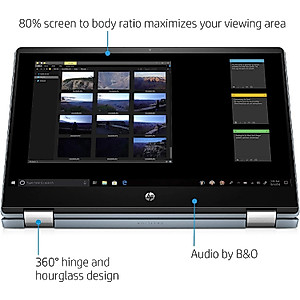 HP 2020 Pavilion x360 14" FHD WLED Touchscreen 2-in-1 Convertible Laptop, Intel Core i5-1035G1 up to 3.6GHz, 8GB DDR4, 256GB SSD, 802.11ac, Bluetooth, Webcam, HDMI, Windows 10,Cloud Blue