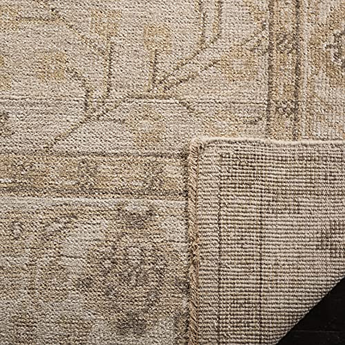 Safavieh Izmir Collection 10' x 14' Gold/Ivory IZM134D Hand-Knotted Traditional Premium New Zealand Wool Living Room Dining Bedroom Area Rug