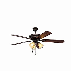 Hampton Bay Glendale 52 In. Oil Rubbed Bronze Ceiling Fan