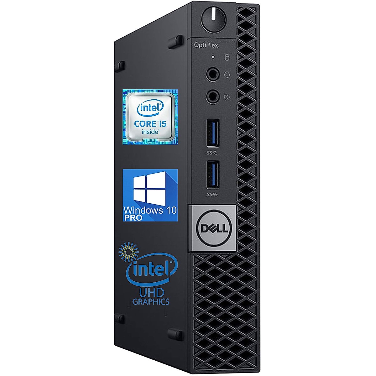 Dell OptiPlex 3040 Micro Desktop Computer, Intel Core i5-6500 Upto 3.2GHz 8GB RAM, 256GB SSD, AC Wi-Fi, Bluetooth, DisplayPort, HDMI - Windows 10 Pro (Renewed)