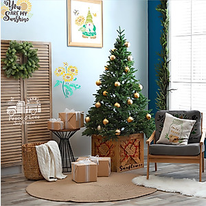 Flower Stencils for Painting, Ideal Spray Paint Stencil for Wall Decor and Crafts, Enhance Your Creations with Detailed Flower Designs, Sunflower Stencils Large Wall Stencils