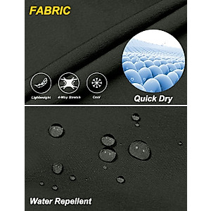 Little Donkey Andy Men's Lightweight Quick Dry Hiking Shorts Breathable Outdoor Cargo Shorts for Fishing Travel Casual Army Green S