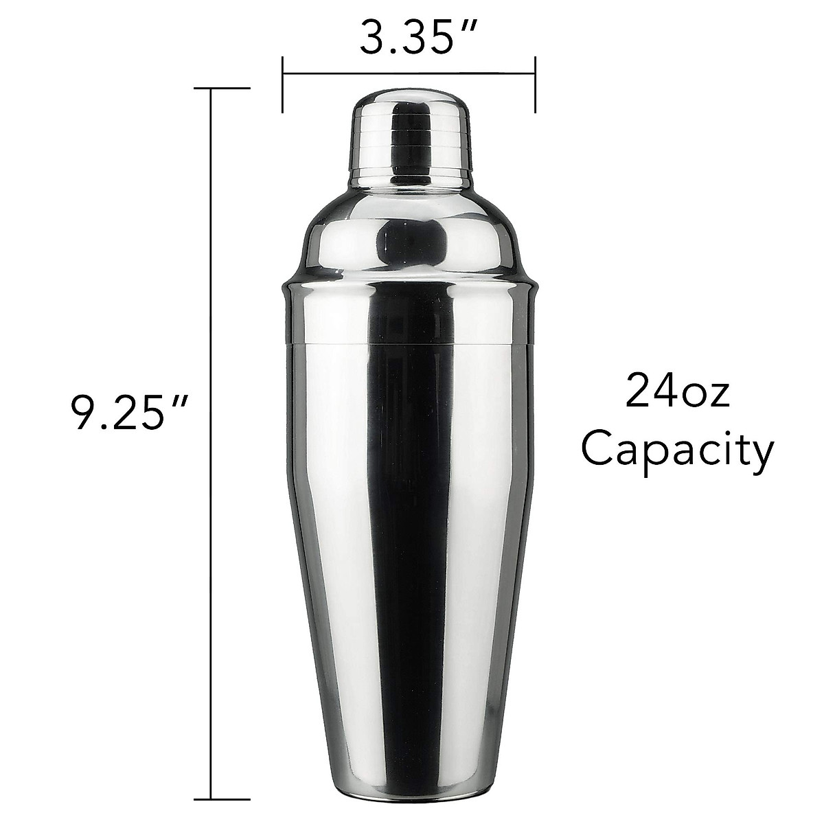 PG Bundle #17-6PC Cocktail Stainless Steel Shaker Set with Set of 4 Moscow Mule Hammered Cups