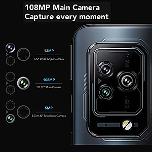 Black Shark 5 Pro Unlocked Gaming Smartphone, 12 GB + 256 GB 5G Cell Phone, 6.67" E4 144Hz Display, Snapdragon 8 Gen 1 + LPDDR5 + UFS3.1, 64MP Camera, 120W Charging with 4650mAh - Black