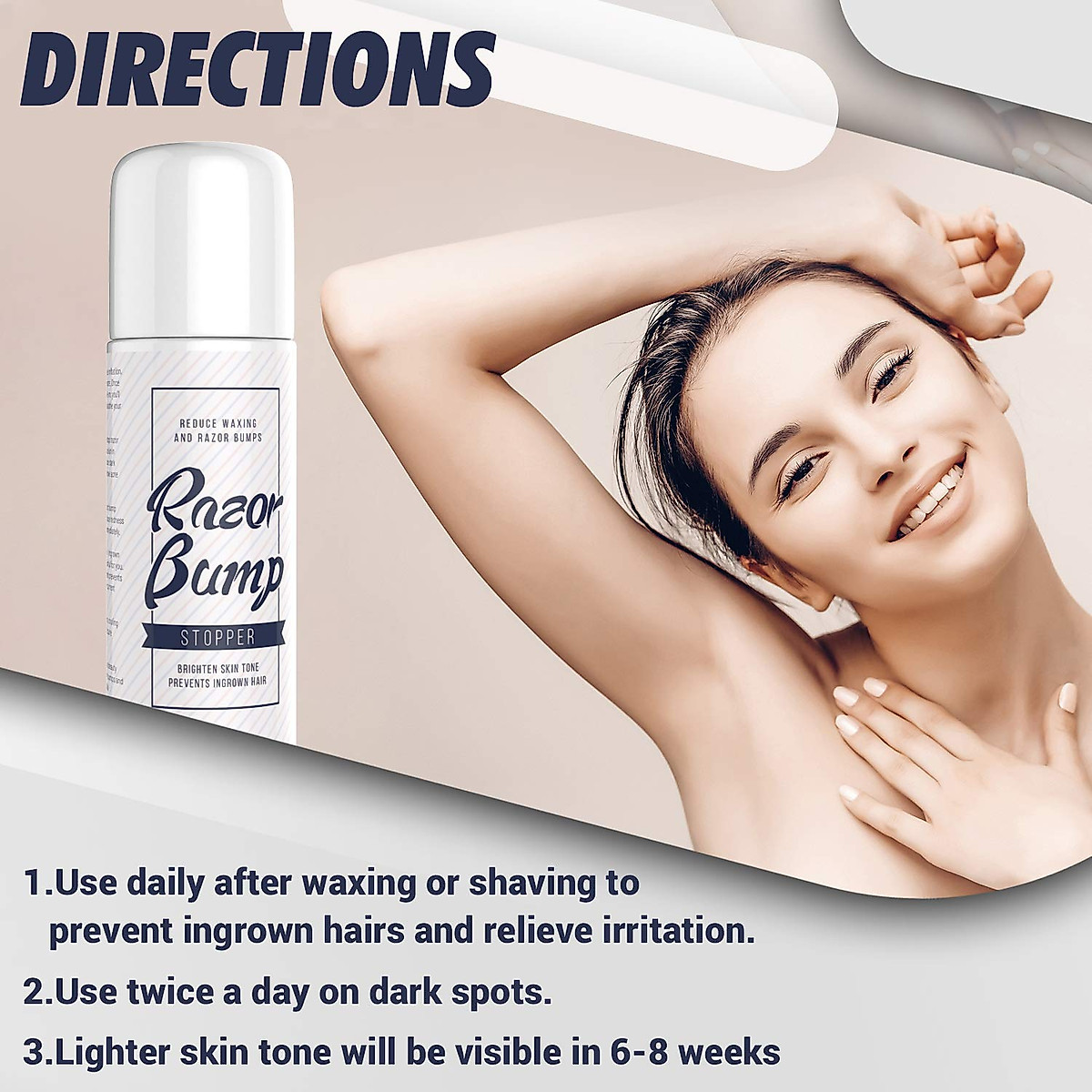 Roll On Razor Bump Treatment for Bikini Area, Legs, Underarms, Groin, Face – Natural Post Shaving & Waxing Dark Spot Removal Ingrown Hair Razor Burn Relief Ointment Solution for Women & Men