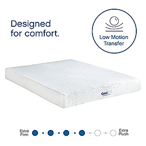 Classic Brands Cool Gel Memory Foam 8-Inch Mattress, CertiPUR-US Certified, Mattress in a Box, King, White