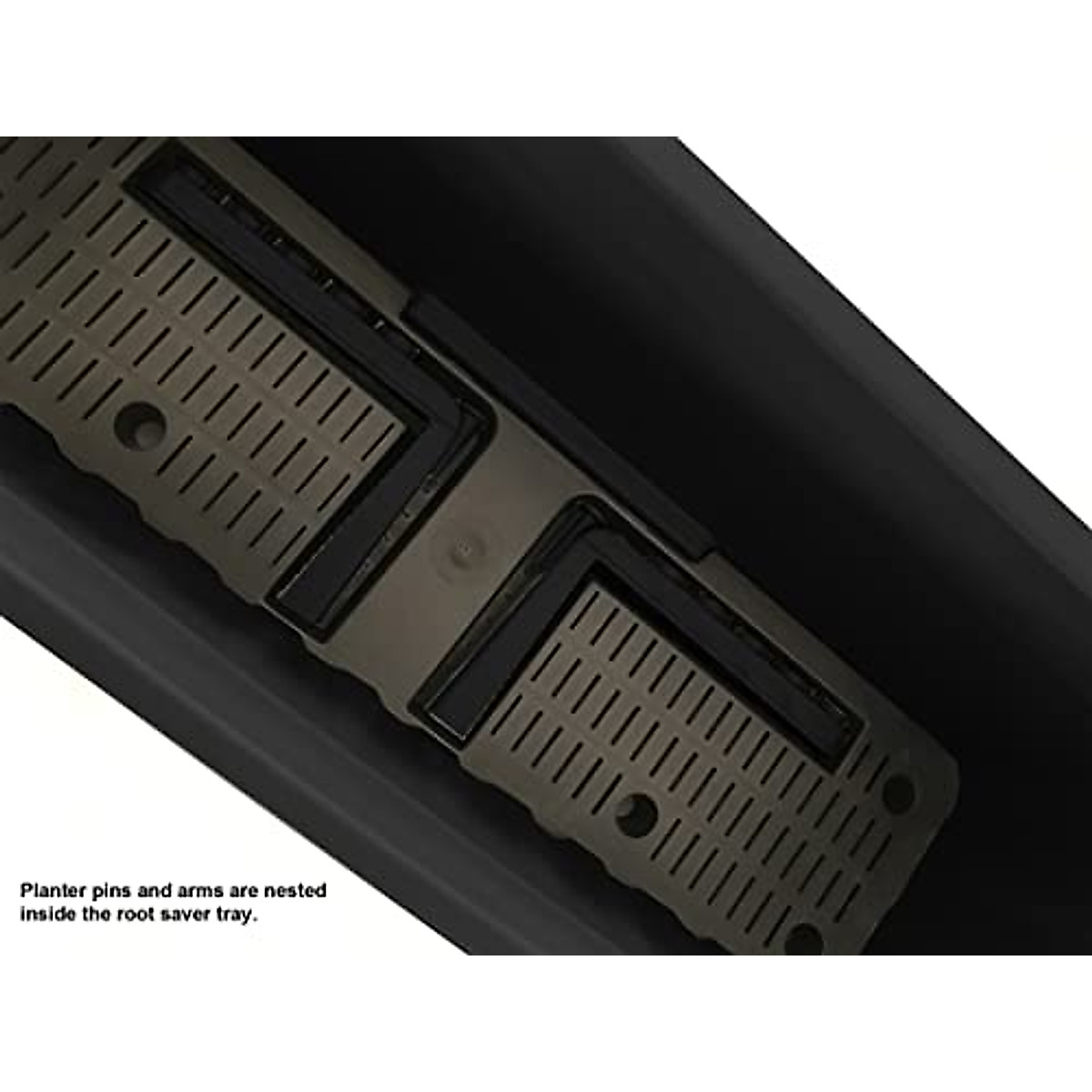 Apollo Exports International 24" Adjustable Railing Planter, Black