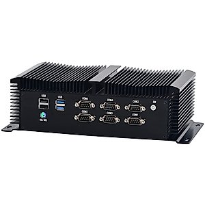 Fanless Industrial Computer Mini PC Intel Core i7 10870H Processor 32GB DDR4 Ram 1TB M.2 2280 SSD 3xHD 8xUSB 6xCOM Intel UHD Graphics Windows 10 Pro WOL PXE