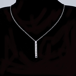 POTIY Semicolon Necklace Suicide Awareness Semicolon Gift My Story Isn't Over Yet Depression Suicide Mental Health Awareness Semicolon Inspirational Jewelry (Semicolon Necklace)