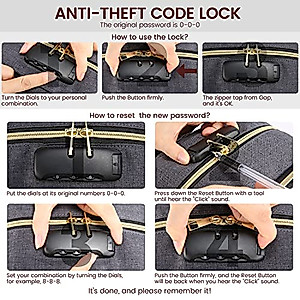 LOVEVOOK Laptop Backpack Women, Fits 15.6 Inch Laptop Bag, Fashion Travel Work Anti-theft Bag with Lock, Business Computer Waterproof Backpack Purse, University Backpacks, Beige-Pink-Pink