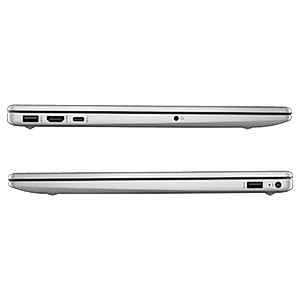 HP 15.6" Portable Laptop (Include 1 Year Microsoft 365), HD Display, Intel Quad-Core N200 Processor, 16GB RAM, 128GB Storage, Wi-Fi 6, Webcam, HDMI, Numeric Keypad, Windows 11 Home, Silver