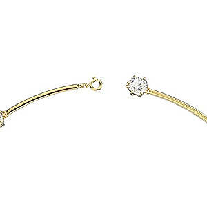 SWAROVSKI Constella All-Around Necklace with Clear Round-Cut Crystals on a Gold-Tone Finish Band, Part of the Constella Collection