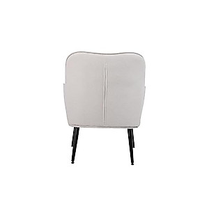 Chair for Living Room Beige, Chairs for Bedrooms Accent Seating Armchair Linen Comfy Modern Home Furniture 28.70" L X 25.20" W X 30.70" H