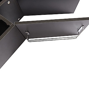 Gdrasuya10 Wine Rack Display Sets Wall Mounted, Set of 5 Wine Rack Shelves Liquor Storage Rack Wine Bottle Holder Shelf Set with Goblet Rack Multifunctional Rack (Black)