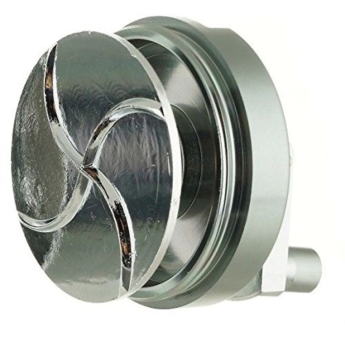 Coarse to Fine Spice Grinder Hand Mill Funnel - Ultra fine - Large Metal 3 Piece 2.12 inch with Storage Bottle - Silver Color