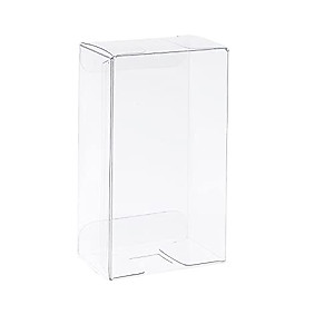 Cakesicle Treat Boxes, Clear Dessert Gift Box for Cake Pop Favors (3.7 x 2.2 In, 50 Pack)