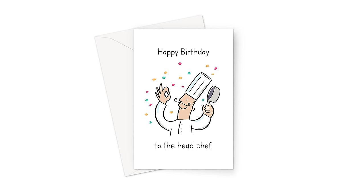 Funny Chef Birthday Card for Food Lovers