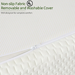 Generic 5 Inch Memory Foam Mattress,Queen Size, Medium-Firm Bed Mattress with Bamboo Cover, Breathable Gel Mattress, Pressure Relief, Bed in a Box for Bunk Bed, Trundle Bed, CertiPUR-US Certified