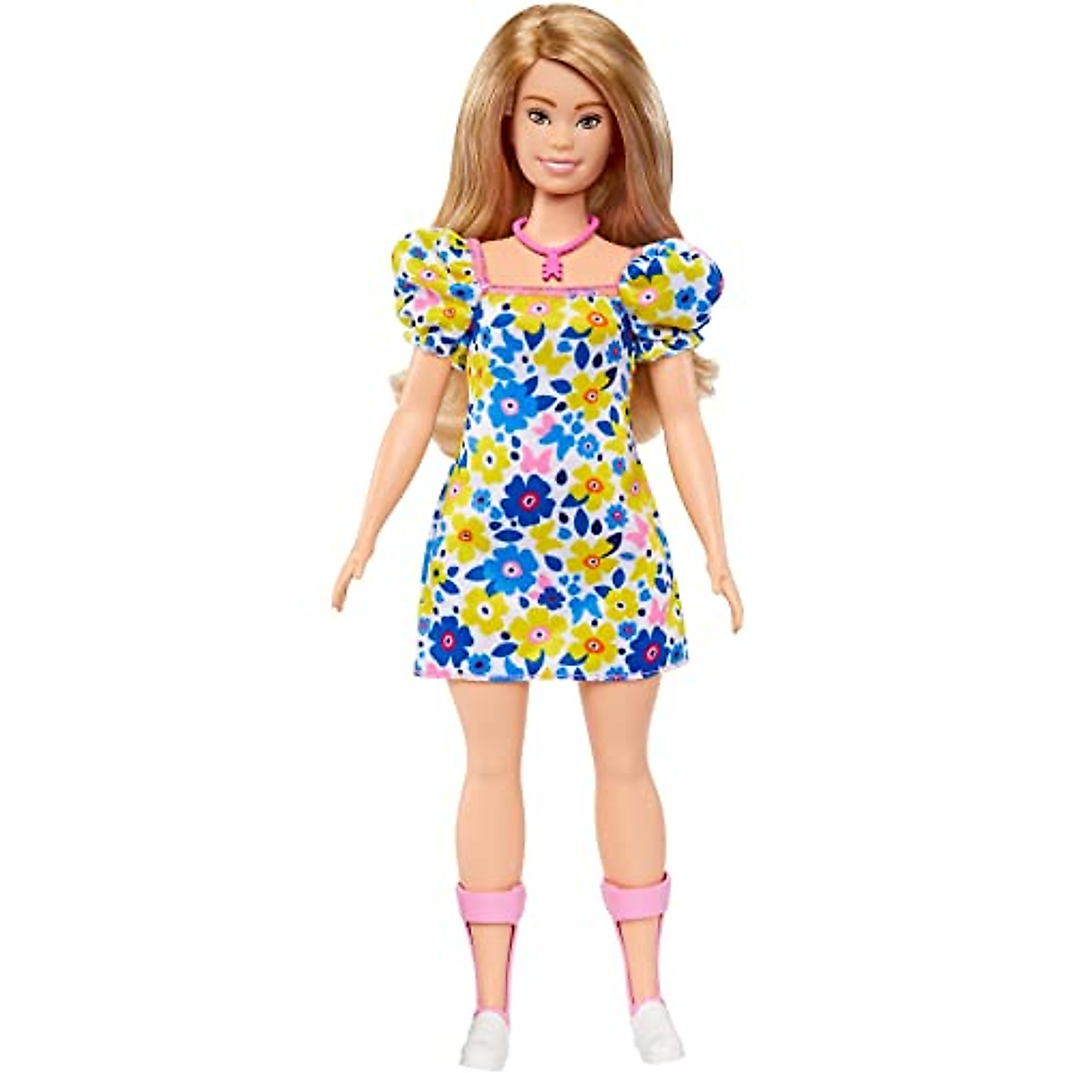 Barbie Fashionistas Doll # 208, Doll with Down Syndrome Wearing Floral Dress, Created in Partnership with The National Down Syndrome Society