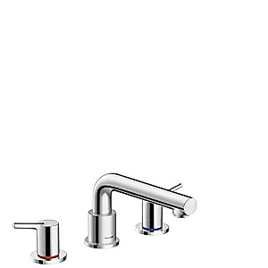 hansgrohe Talis S Modern 1-Handle 12-inch Wide Roman Tub Filler Freestanding Bathtub Faucet in Chrome, 72415001