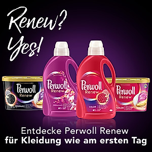 Perwoll Renew Black, Detergent For All Dark Colors, Strengthens Fibers and Improves Color (25 Washes)