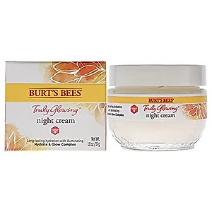 Burt's Bees Truly Glowing Night Cream Unisex 1.8 oz, White (I0115908)
