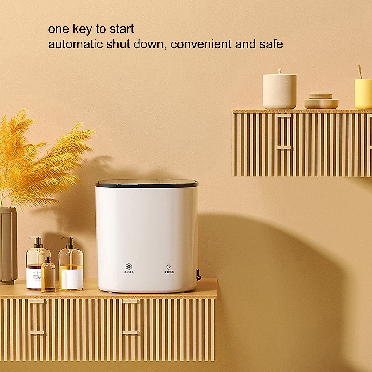 VBESTLIFE Portable Washing Machine 4.5L, 24W 12V Mini Washer for Underwear, Quick Drain, Small Laundry for Apartment Dorm, Home, Travelling