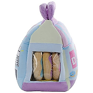 iscream Play with Your Food! Box of Donuts Fleece Play Pillow Set with Embroidered Accents