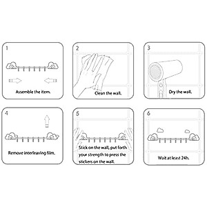 Baby Headband Organizer Scrunchies Holder Baby Girl Bow Display Ponytail Holder Wall Hanger with 10pcs Hooks