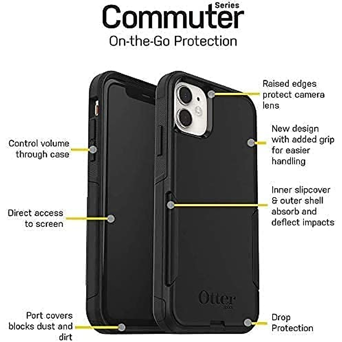 OtterBox Commuter Series Case for iPhone 11 (NOT Pro/Pro Max) Non-Retail Packaging - Ballet Way