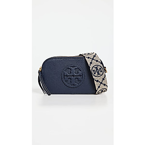 Tory Burch Women's Mini Miller Crossbody Bag, Tory Navy, Blue, One Size