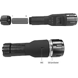 Vividia Waterproof LED Flashlight DVR Inspection Camera with Photo/Video/Audio Recordable Capability and 1.5” LCD Monitor