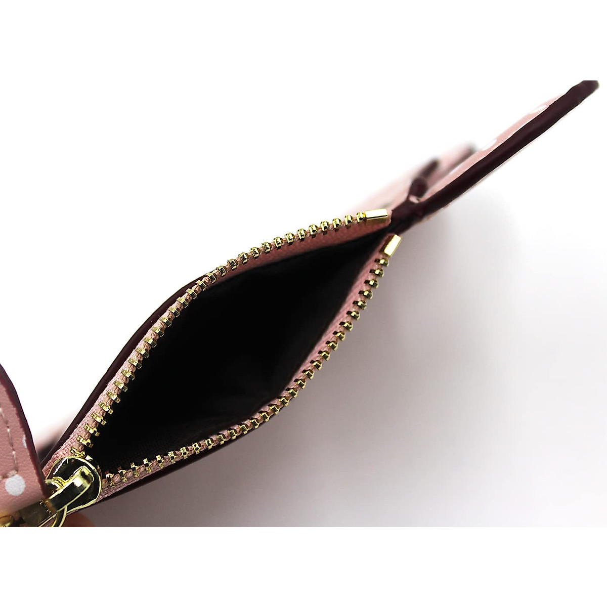 Cute Travel PU Leather Student ID Card Holder Animal Shape Neck Bag Wave Dot Wallet Coin Purse for Women Teens Girls