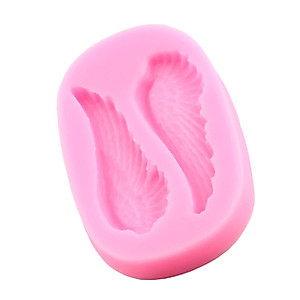 Mujiang Angel Wings Fondant Silicone Molds For Cake Decorating Chocolate Candy Resin Clay Set Of 4