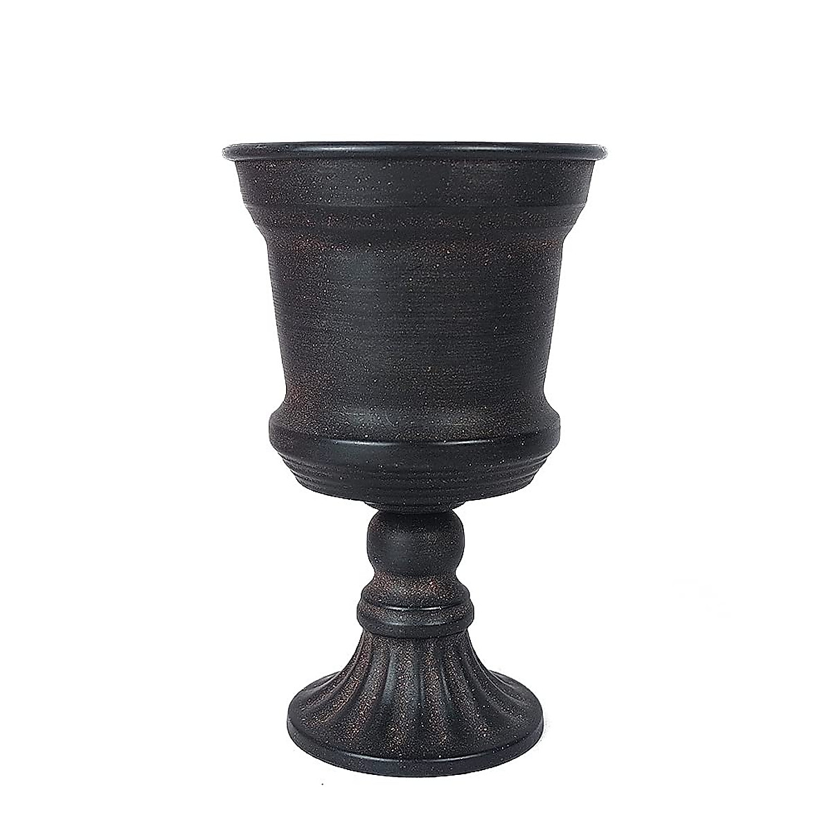 WEIDUOFUN Antique Display Urn Planter Pedestal Vase Rustic Classic Urn Planter Vase for Wedding Home Cafe Decoration -7.87”Tall and 3.54” Diameter