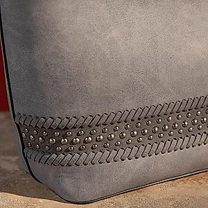 Montana West Large Handbags for Women Tote Bag with Zipper Top-handle Shoulder Bag MWC-090BGY