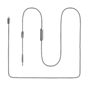 V-MODA Speakeasy DAC/AMP 3-Button Lightning Cable - Grey