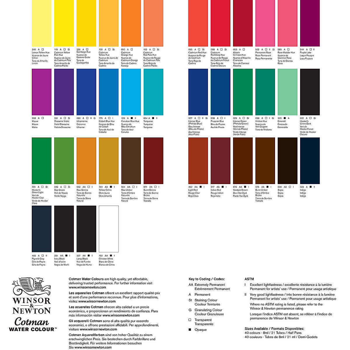 Winsor & Newton Cotman Watercolor Paint, 21ml (0.71-oz) Tube, Chinese White