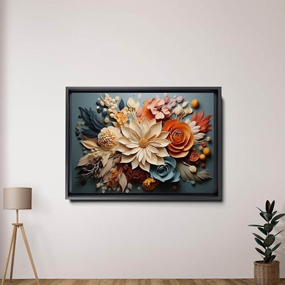 Large Neutral Decor, Living Room Painting BOHO Modern Canvas, Large Abstract Canvas Art Original 3D Abstract Prints, Modern Minimalist Wall Art