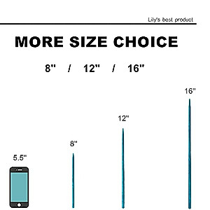 HOPELF 50 Pack 16" Bamboo Plant Stakes for Wood Garden Sticks，Wooden Plant Supports，Indoor Gardening Plant Supports，Floral Plant Support ，Potted Plants，Crafts, More Size Choices 8"/12"/16"