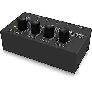 Behringer U-Phoria UMC404HD & MICROAMP HA400 Ultra-Compact 4 Channel Stereo Headphone Amplifier