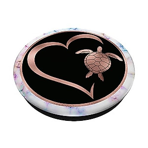 Sea Turtle Rose Blush PopSockets Standard PopGrip