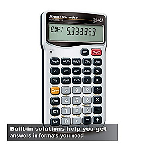 Calculated Industries 4020 Measure Master Pro Feet-Inch-Fraction and Metric Construction Math Calculator