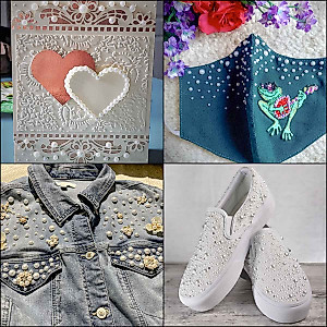 5600 Pieces Half Pearl Beads for Crafting Flatback Crafts Pearls for Nail Art Craft DIY Scrapbooking Jewelry Making Makeup Phone Shoes White Pearls Gems Half Round Flat Back Pearls (2/3/4/5/6/8/10mm)